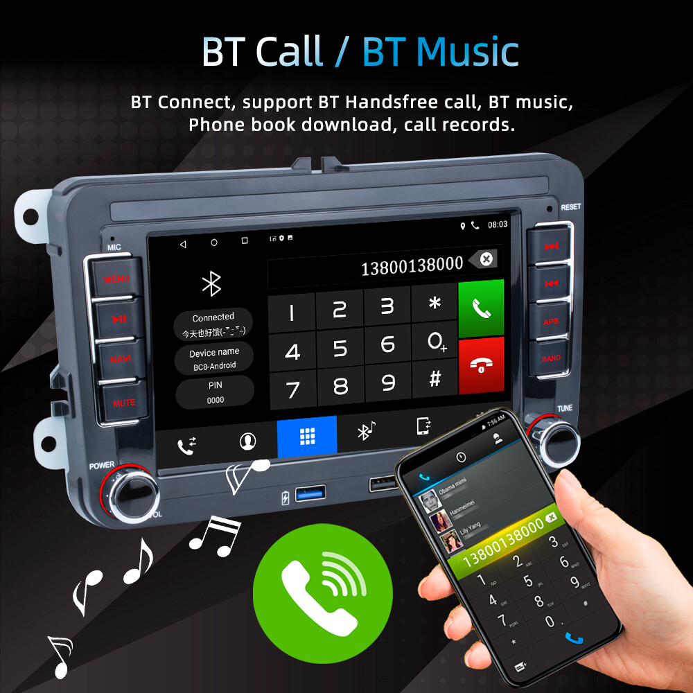 Android 13 For VW Golf MK5 MK6 Jetta Fit Apple Carplay Car Stereo Radio ...
