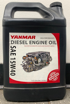Yanmar SAE 15W40 High Performance Diesel Engine Oil (1 U.S. Gallon ...