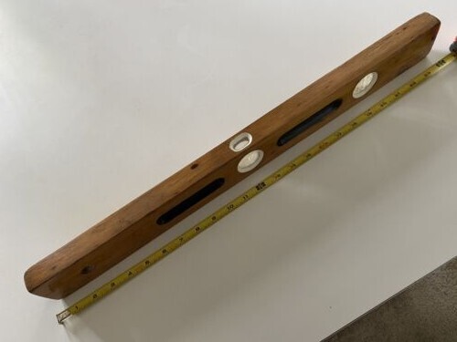 Vintage 24" Wood Carpenters Level Two Float | eBay