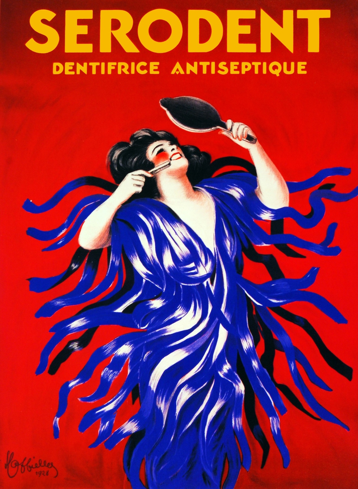 2842.Serodent Toothpaste Dentifrice Fashion French POSTER.Modern art ...