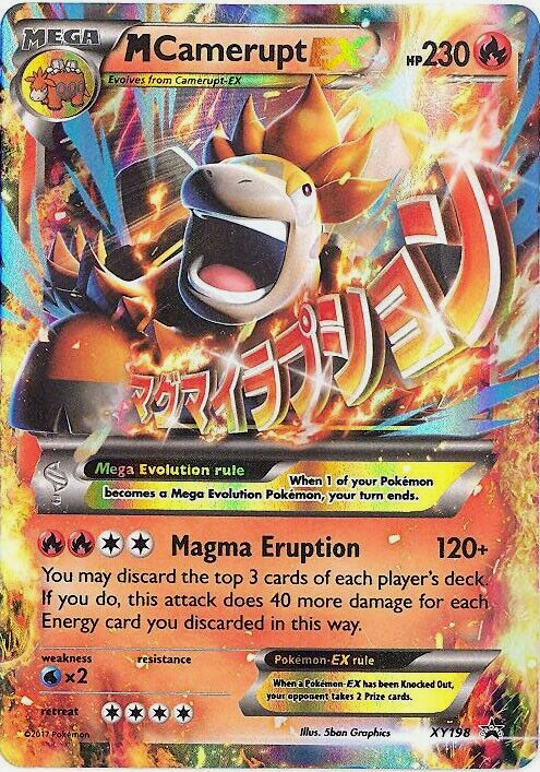 Pokémon TCG - M Camerupt EX - XY198 Jumbo - Oversized XY Promos [Near ...