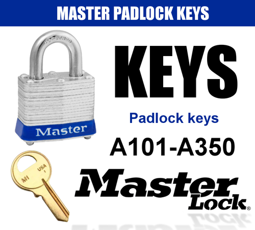 Master Padlock Replacement Key by code / Master Lock Keys / Codes A101 ...