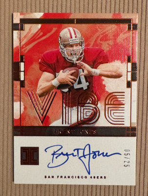 Brent Jones 2024 Impeccable Vibe Signature Bronze (5/25) Card# VS-BJS ...