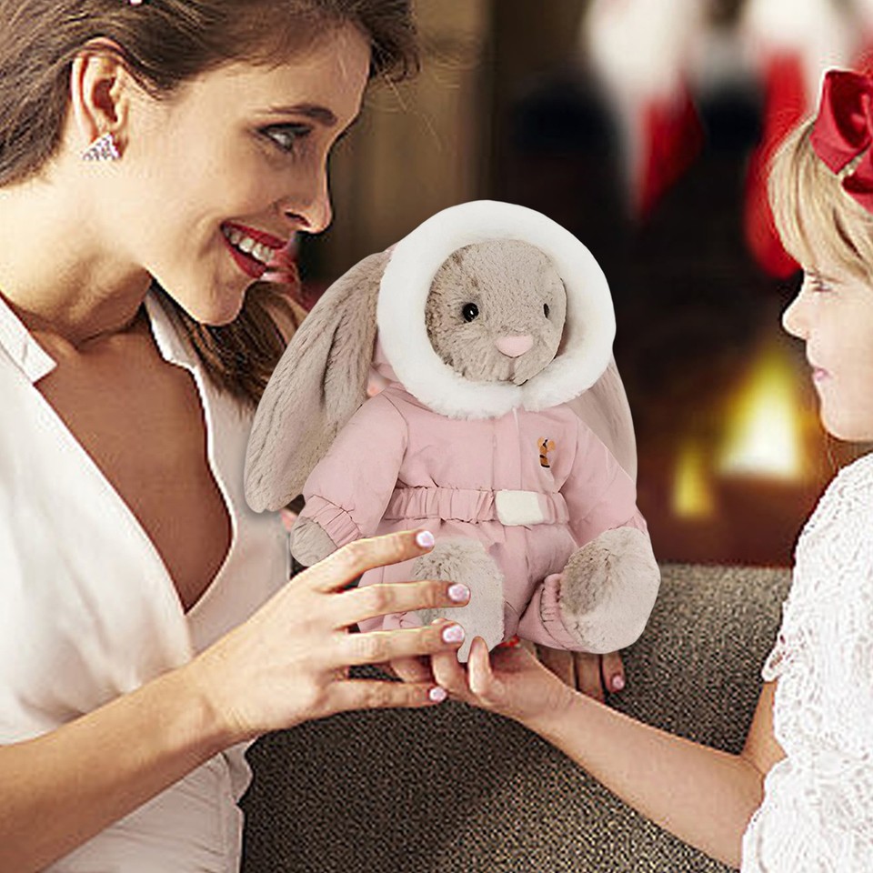 Je*lly Cat Bashful Beige Bunny Snow Suit Soft Toy Plush Toys Stuffed ...