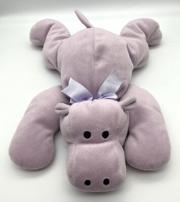 Ty Pillow Pals “Tubby” the Purple Hippo Plush Toy 1996 | eBay
