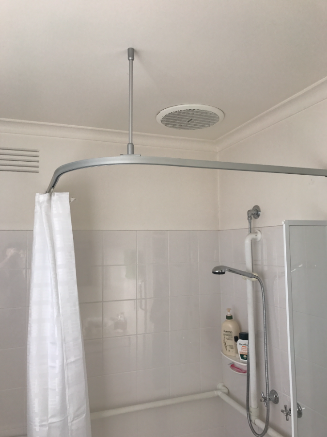 Shower Curtain Track Curved Bent Aluminium Bath Medical Curtain Rail ...