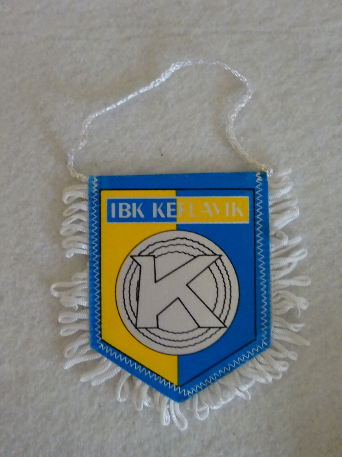 Keflavik IF Wimpel Island - ca. 11 x 11 cm - älteres Sammlerstück ...