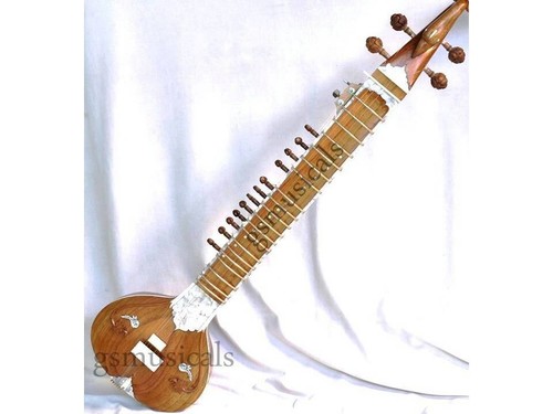 SITAR FUSION GRAINY ELECTRIC SITAR WITH BIRD HEAD WITH FIBERGLASS CASE ...