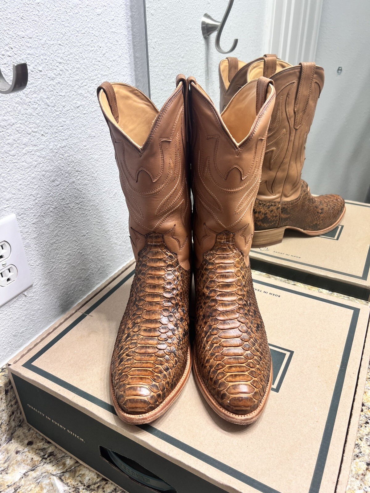 Tecovas The Brady 2.0 Python Cowboy Boots Size 13D Men’s | eBay