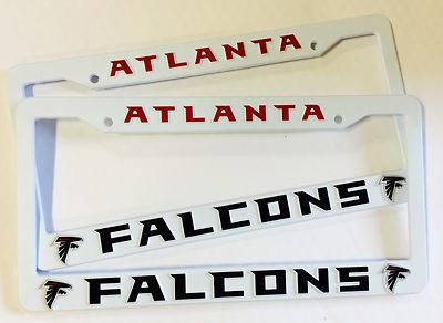 2 ATLANTA FALCONS License Plate Frame NEW Auto Truck FREE U.S.A ...