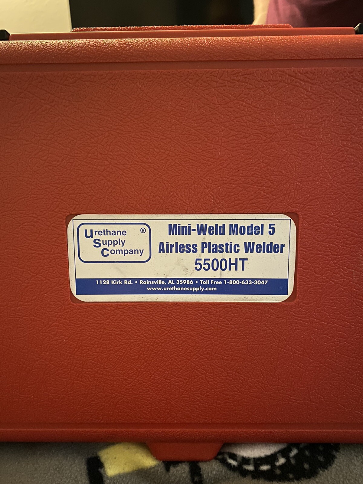 # Mini Weld Model 5 Airless Plastic Welder 5500HT Urethane Supply ...