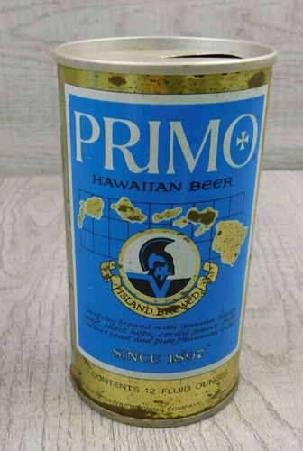 Primo Hawaiian Island Brewed Since Steel Seam Man Cave Premium Pull Tab ...