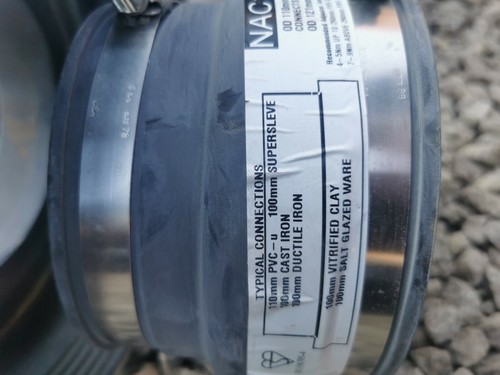 Naylor Band Seal x 2 - NAC 1704 & 1212 - adapters for clay, cast iron ...