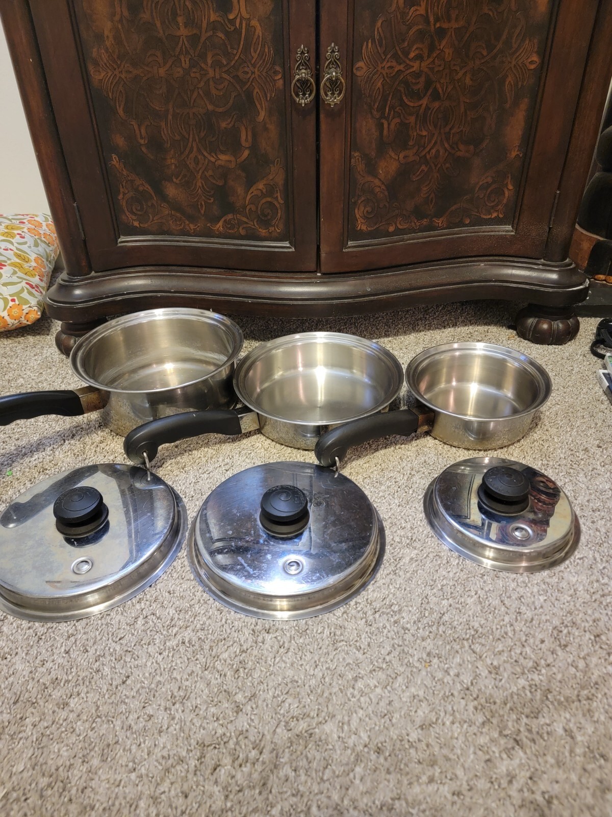 Saladmaster Five Star TP304S Stainless Steel Cookware Set Of 3 | eBay
