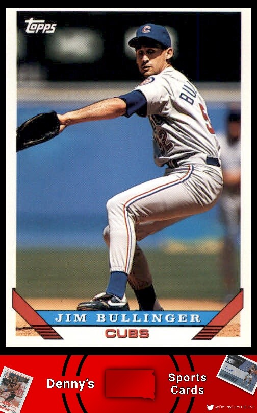 1993 Topps #101 Jim Bullinger Chicago Cubs Baseball Card | eBay