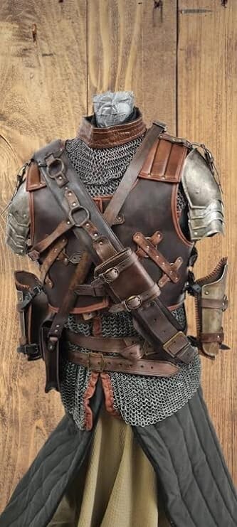 Medieval LARP Suit Of Armor- Leather Wearable Suit Of Armor Cosplay ...