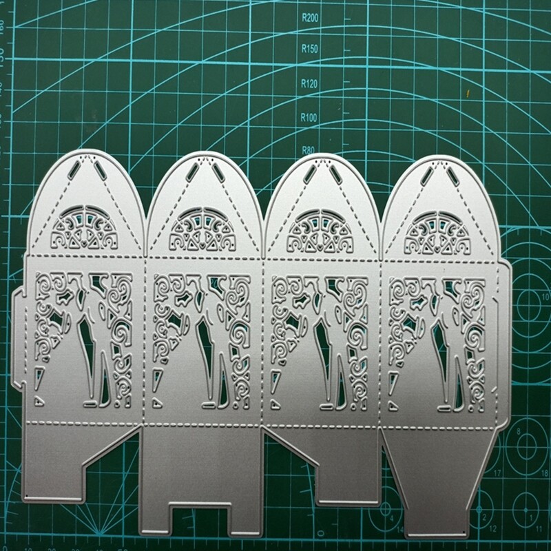 Box Metal Cutting Dies 2pcs/set DIY Stamps Crafts Template Mold ...