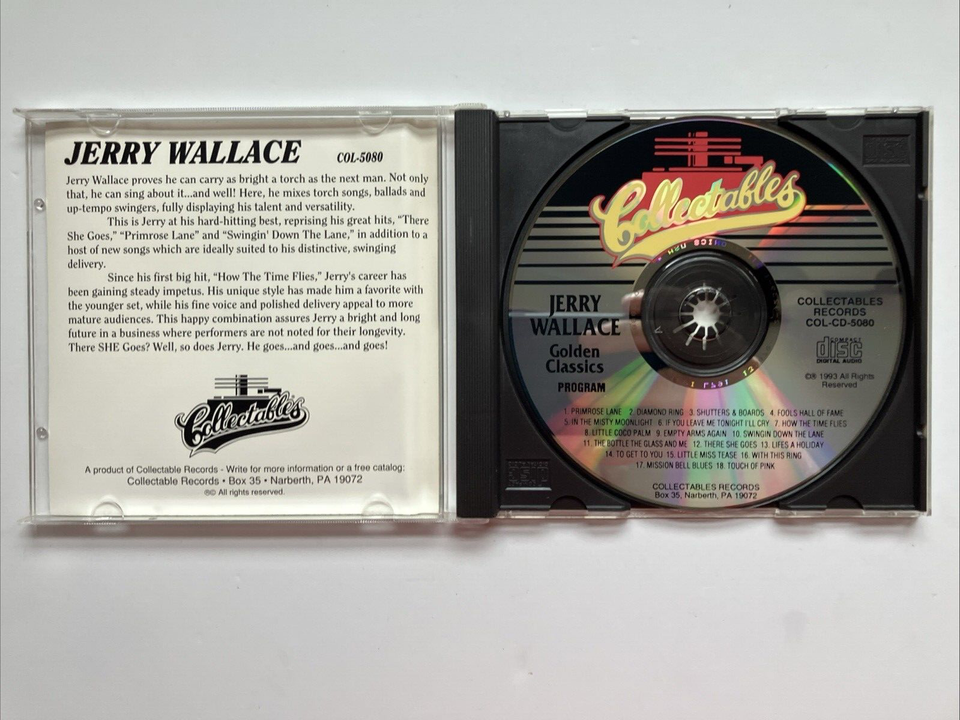 JERRY WALLACE - Golden Classics - CD - Very Good Condition - E24-4773 ...