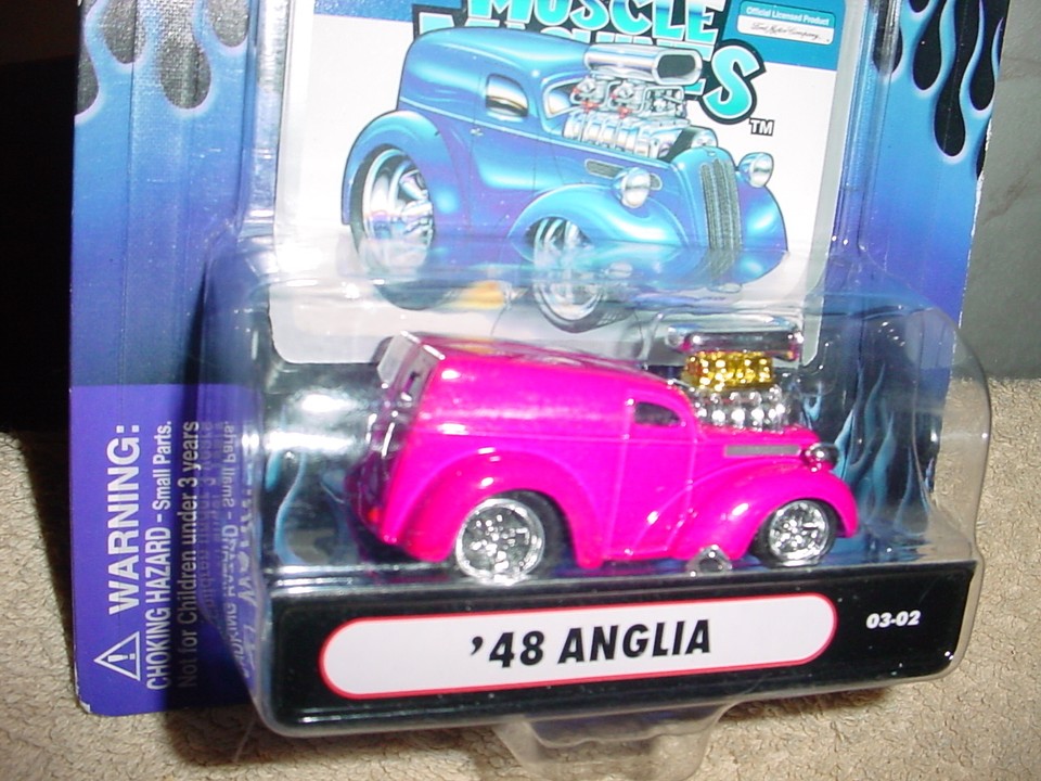 MUSCLE MACHINES '48 ANGLIA 03-02 MAGENTA MIP FREE USA SHIPPING | eBay