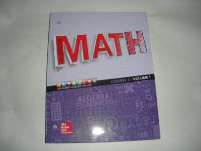 Glencoe MATH - Course 3 - Volume 1 - Paperback By McGraw-Hill Education ...