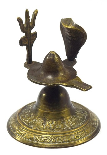 Religieux Vintage Shivalingam Trishul & Naag (Serpent) Chapel Décor ...