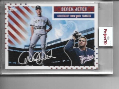 2021 Topps Project 70 card #350 New York Yankees Derek Jeter artist ...
