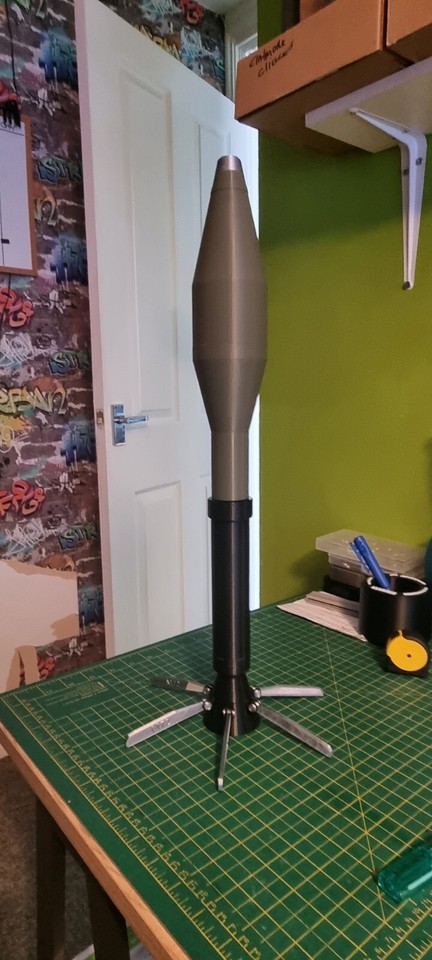 Model 3D Printed 66mm M72 LAW Prop Rocket -Replica - Fake - ALL Plastic ...