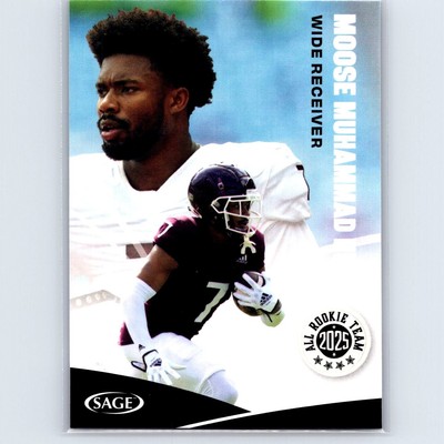 2025 Sage High Series Football Moose Muhammad III All Rookie Team Black ...
