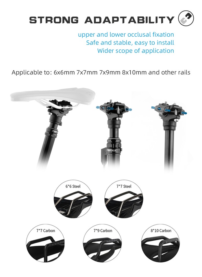 Fastace Dropper Post MTB Seatpost 27.2mm 30.9mm 31.6mm Internal ...