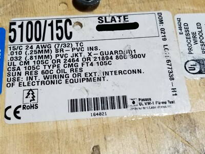 Alpha Wire 5100/15C 24/15C XtraGuard 1 Premium Shielded Control Cable ...