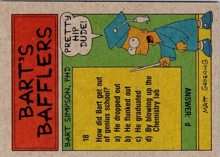 1990 Topps The Simpsons - PICK / CHOOSE YOUR CARDS | eBay