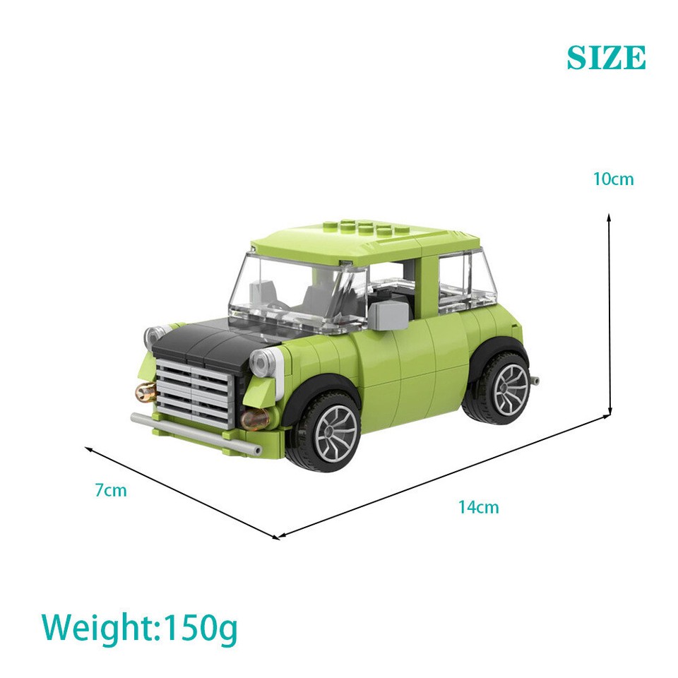 MOC Mr. Bean Mini Car Building Blocks Classic Model Car Puzzle Toys ...