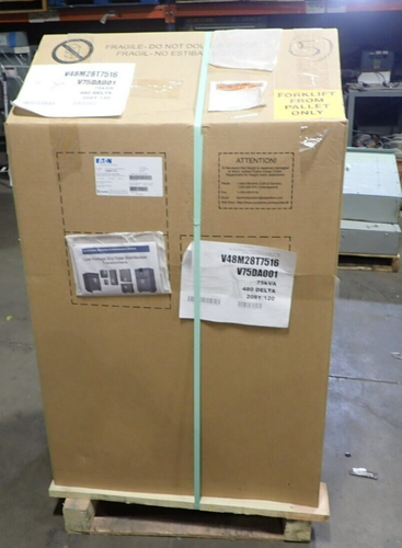 New Eaton 75 KVA 3 Phase Transformer V48M28T7516 480-208y/120v T1507 | eBay