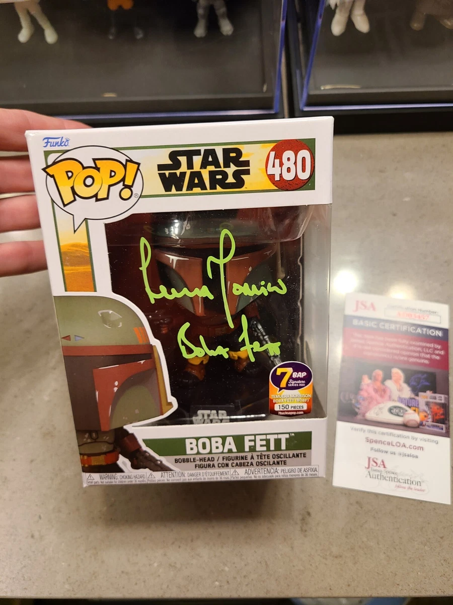great coupon 24 Boba Fett Funko Pop 480 AUTOGRAPHED by Temuera Morrison ...