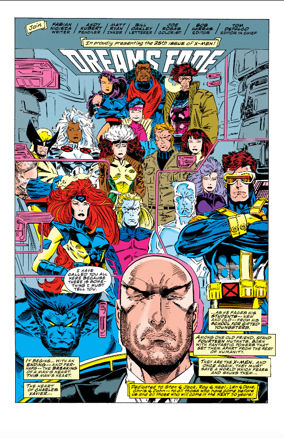 Marvel: X-Men #25 Pg. 8 | Rare Large Monotone Production Art by Andy ...