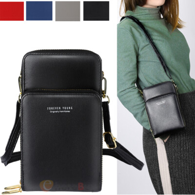 Women's Cross-body Cell Phone Case Shoulder Bag Pouch Handbag Wallet ...