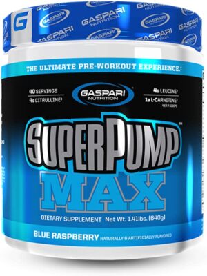 Gaspari Nutrition Superpump Max Pre-Workout 640g 40 Servings Blue ...