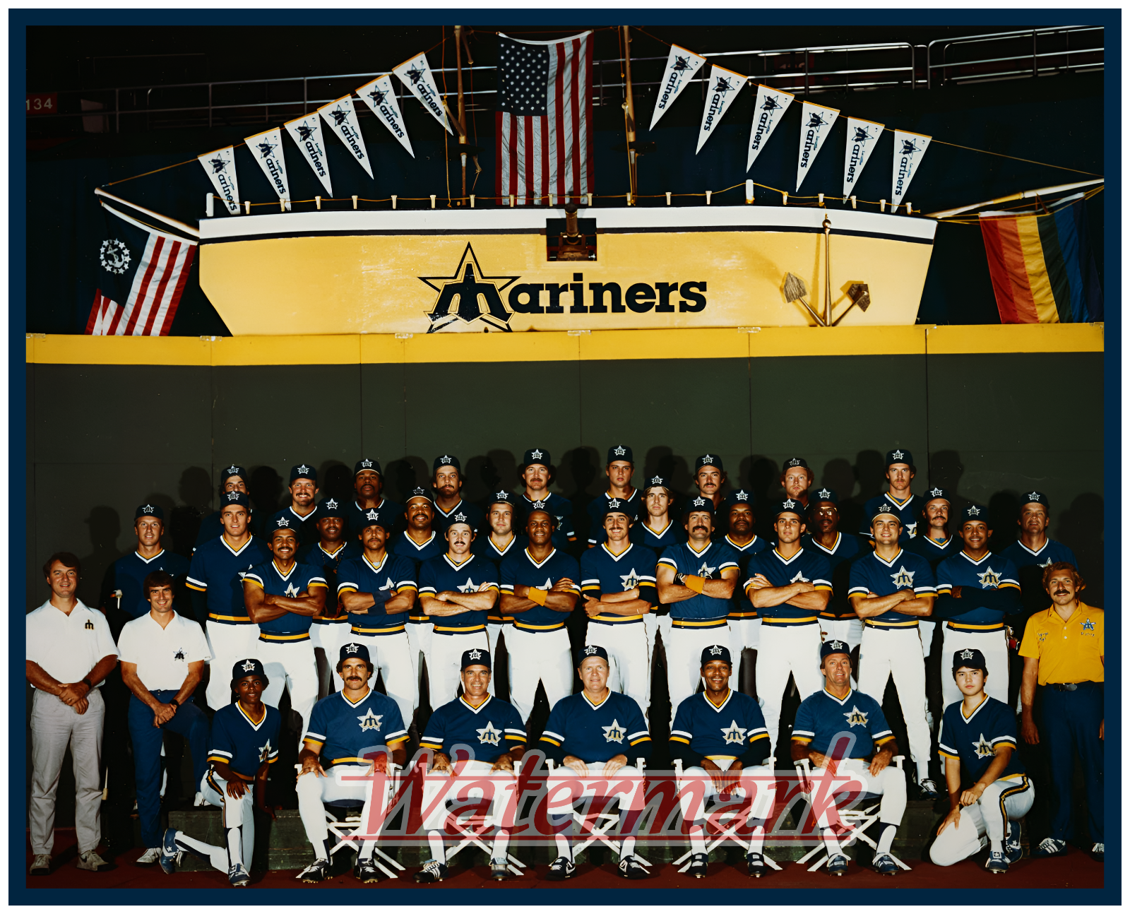 MLB 1983 Seattle Mariners Team Picture Color 8 X 10 Photo Picture Pic ...