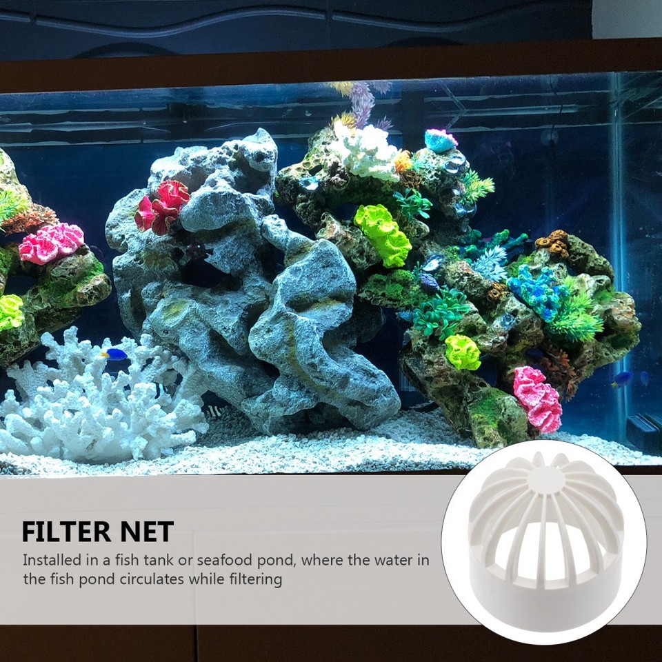 2 PCS Aquarium Overflow Cover Fish Tank Screen Clear Mesh Netting ...