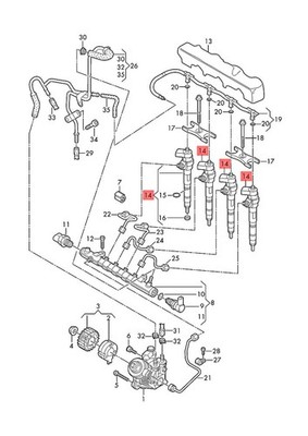 Genuine VW AUDI SKODA Arteon Golf R32 GTI Rabbit Injector Unit ...
