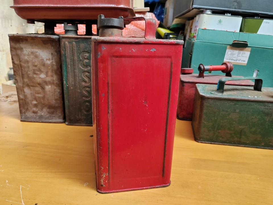 Vintage Petrol Jerry Can With Cap Shell X-100 | eBay UK