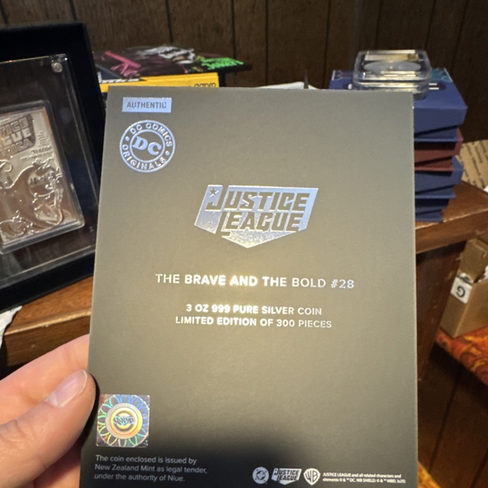 AGORO THE BRAVE-AND THE BOLD Justice League #28/300 3 oz 999 Silver ...