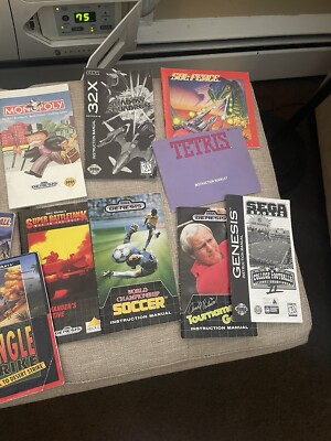 Sega Genesis Game Manuals Only And Posters! 1 Each! | eBay