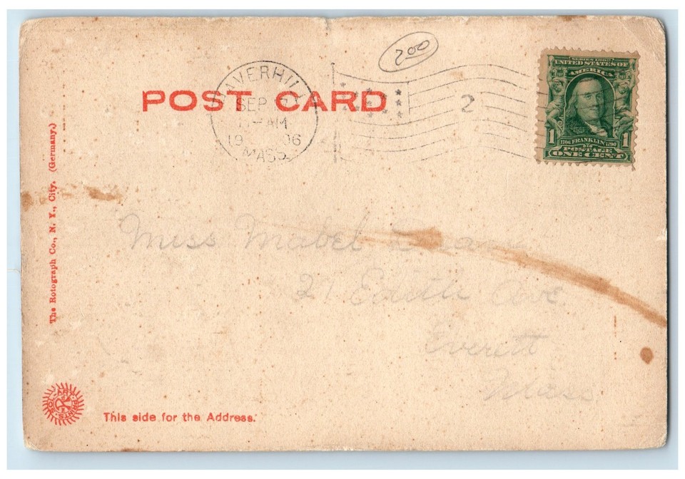 1906 Post Office Exterior Haverhill Massachusetts MA Posted Antique ...