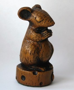 Church Mouse Ornament Figurine Praying Cheese Cute Collectable unique ...