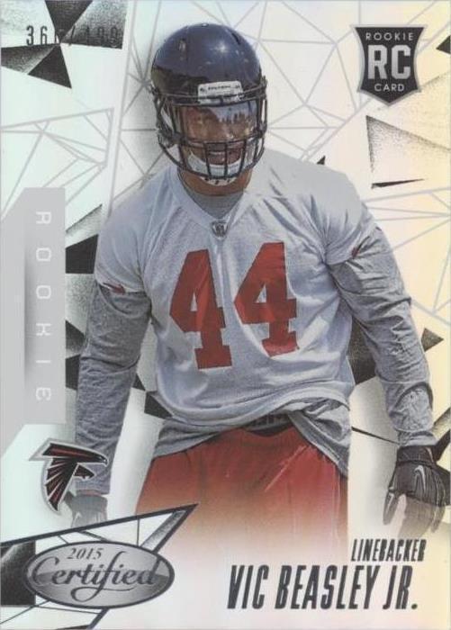 2015 Panini Certified - Rookies Vic Beasley #192 Mirror Silver /499 (RC ...