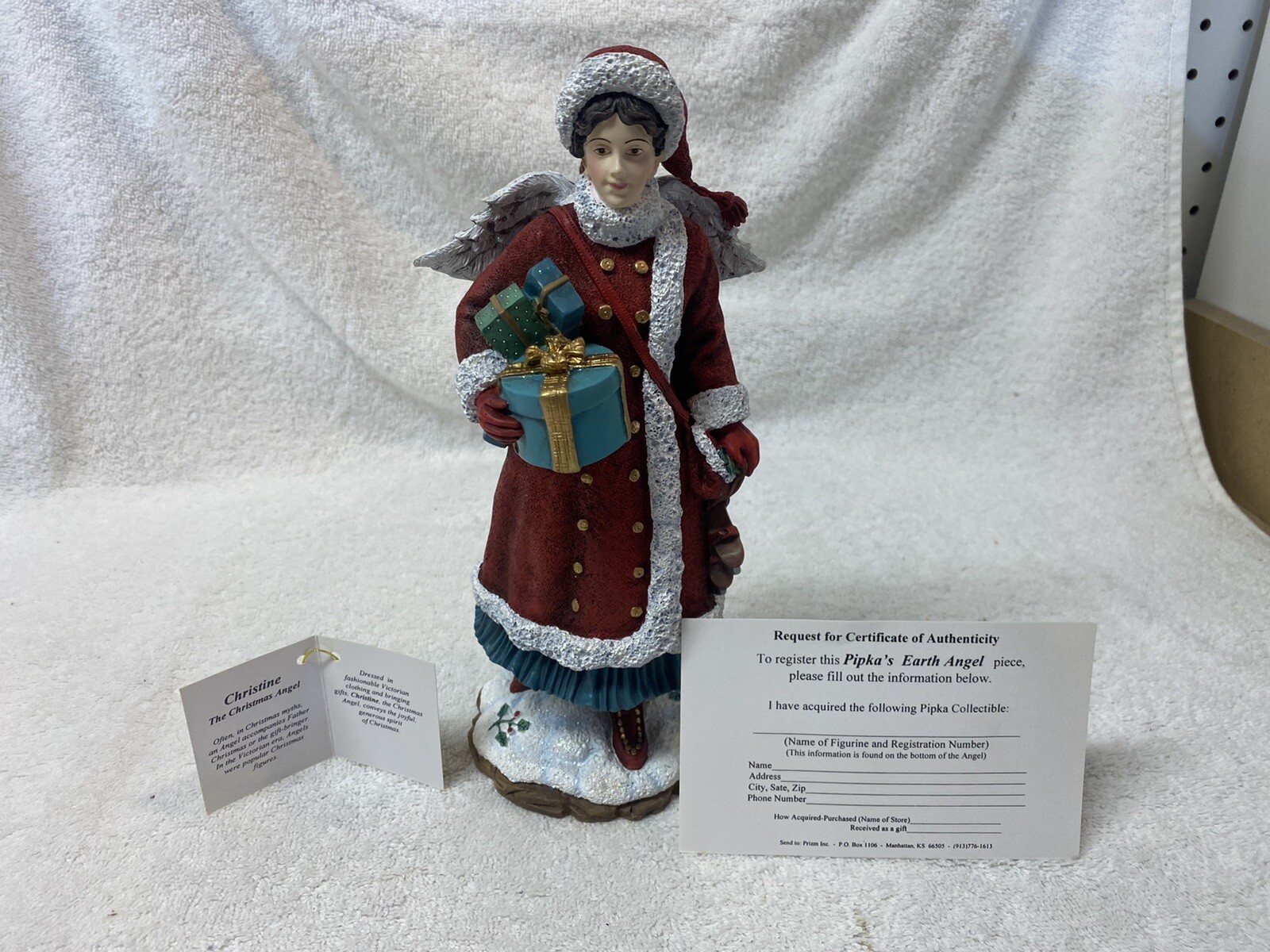 Pipka's Earth Angels "Christine The Christmas Angel" NIB Limited Ed 9.5 ...