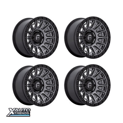 Fuel Off-Road D835 Cycle Matte Gunmetal With Black Ring 17X9 6X139.7 ...