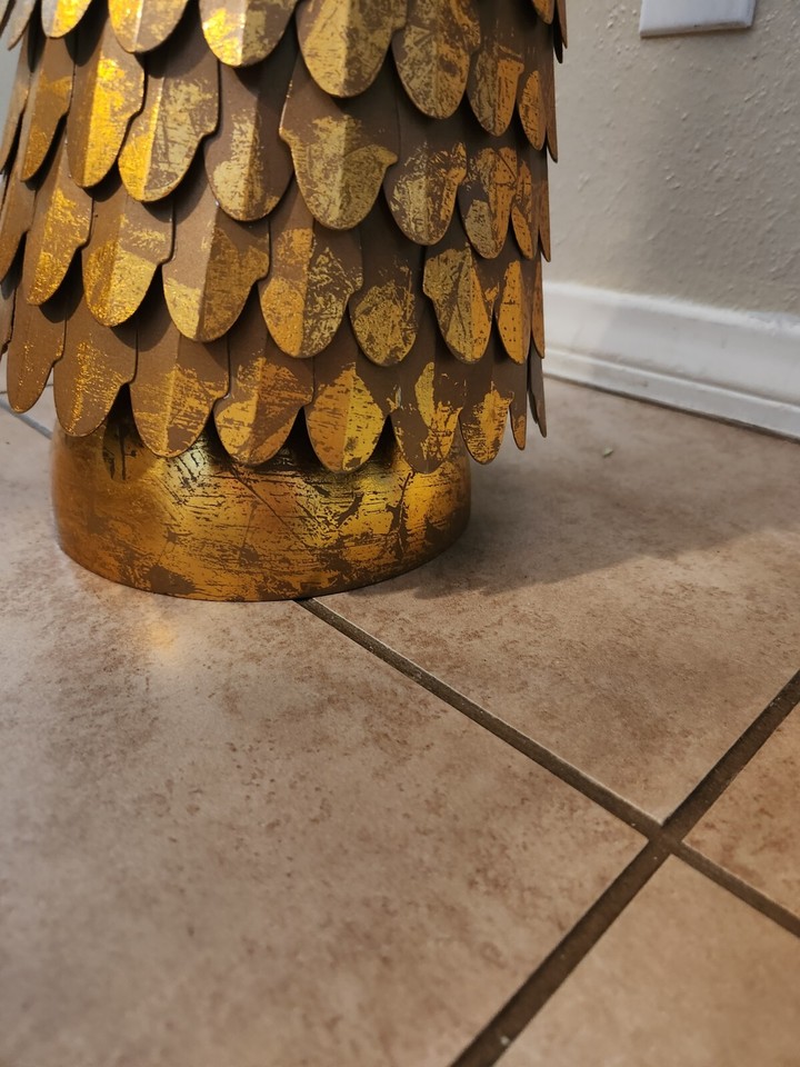 Pottery Barn Handcrafted Antique Gold Metal Tree Holiday Christmas ...