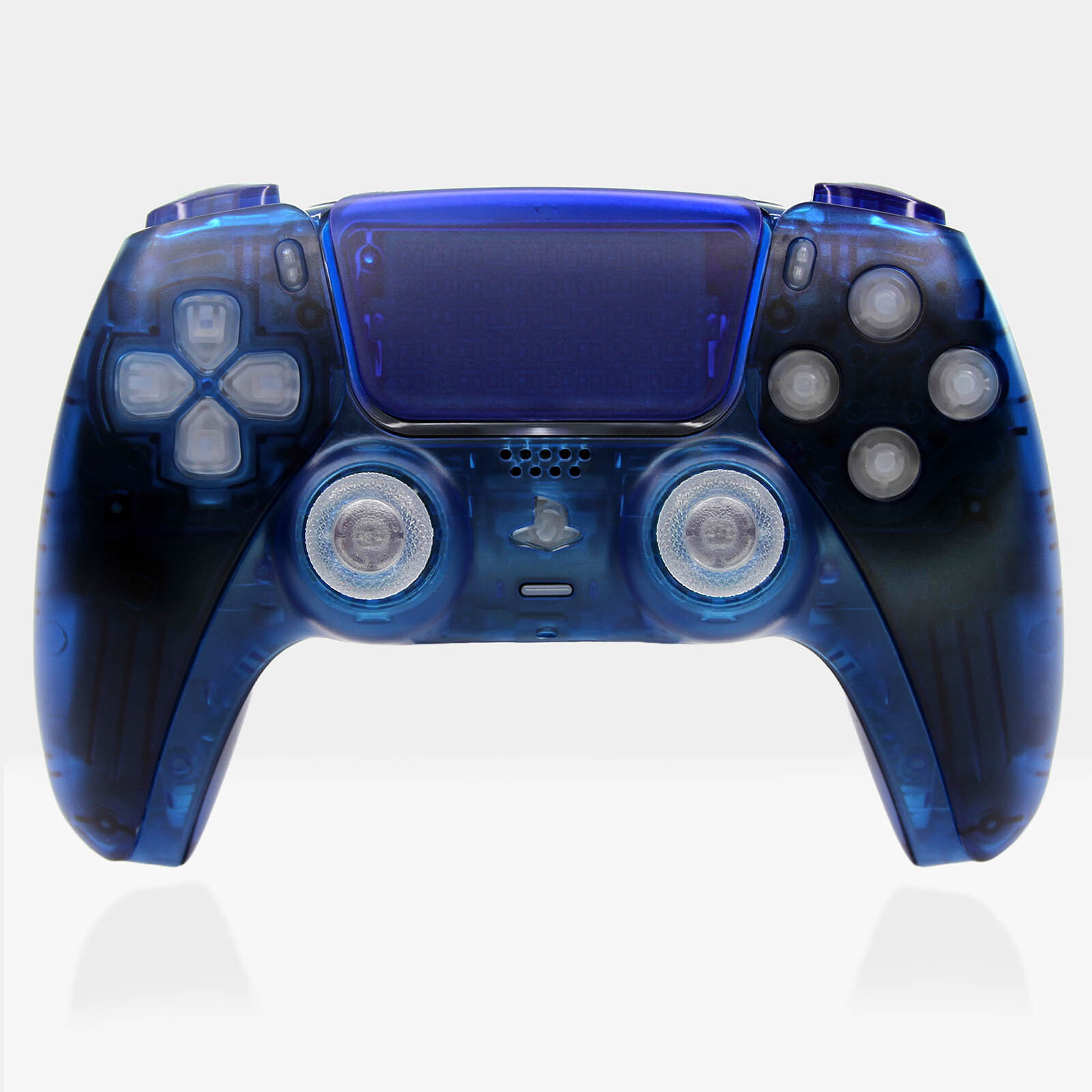 Clear Blue RGB LED PS5 Custom Controller Killscreen PlayStation 5 ...
